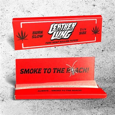 Smoke To The Roach Rolling Papers Leather Lung