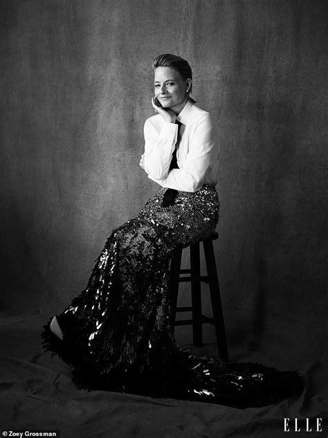 Jodie Foster 61 Makes The Rare Move Of Flashing Her Cleavage And