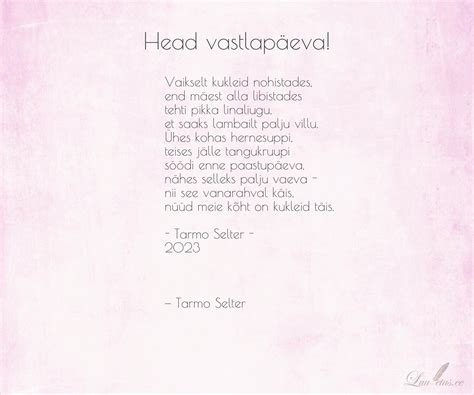 Villu 6 Luuletust Luuletusee