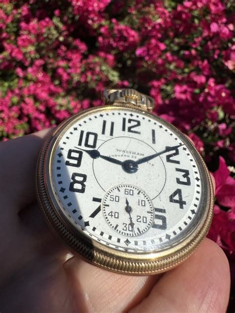 Vintage Waltham Vanguard Railroad Watch Gold Filled Estate Ebay