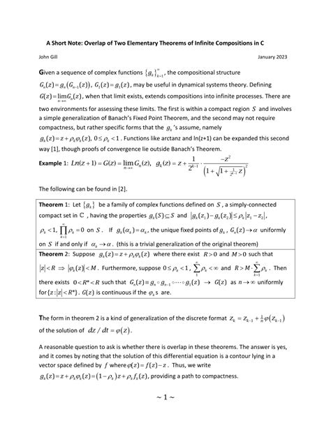 Pdf A Short Note Overlap Of Two Elementary Theorems Of Infinite