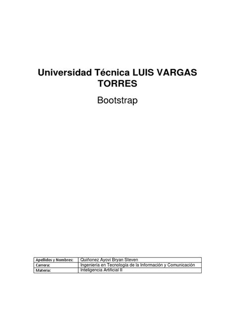 bootstrap pdf