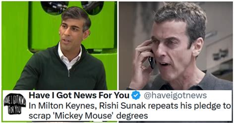 Rishi Sunak Got Very Animated On The Campaign Trail With An Unfortunate Mickey Mouse A Like