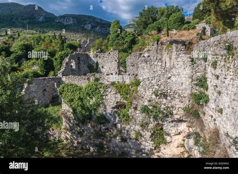 Fortress Ruins In Stari Bar Old Bar Small Town Near Bar City Part