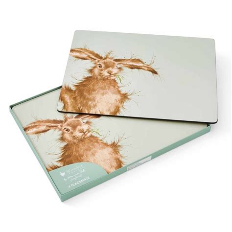 Pimpernel Wrendale Designs Large Placemats Set Of 4 Hare Portmeirion