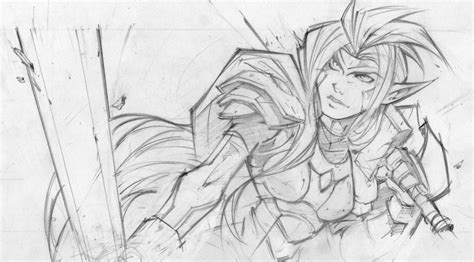 Elf Warrior Pencils By Lukali On Deviantart