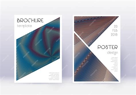 Premium Vector Triangle Cover Design Template Set Red Abstract L