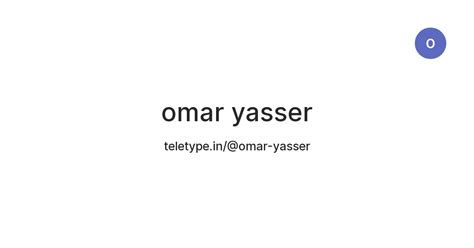 Omar Yasser Teletype