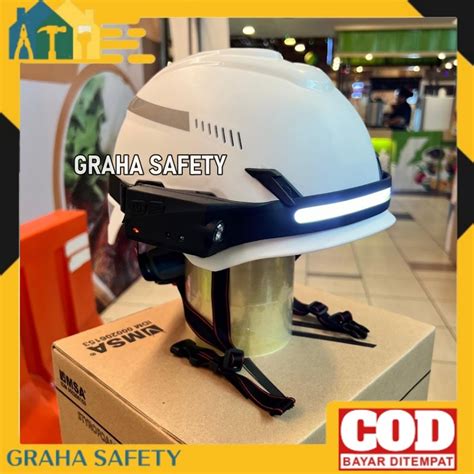Jual Helm Msa V Gard H1 Safety Helmet Trivent Fatsrack Lokal Sni Helm Msa Climbing Shopee