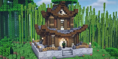 Oriental Minecraft House Blueprint