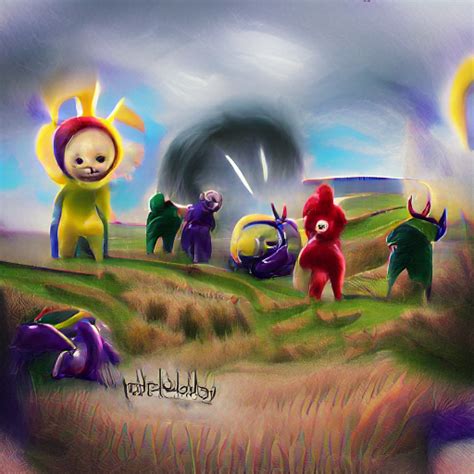 Scary Teletubbies And Barney