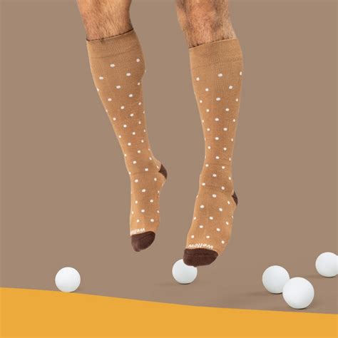 Coconut Classic Dot Compression Socks Single Pair Wellow