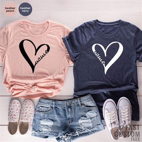 Couple Matching T Shirt Custom Couple Ts Valentines Day Shirt