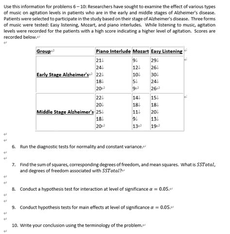 Solved Use This Information For Problems 6 10 Researchers