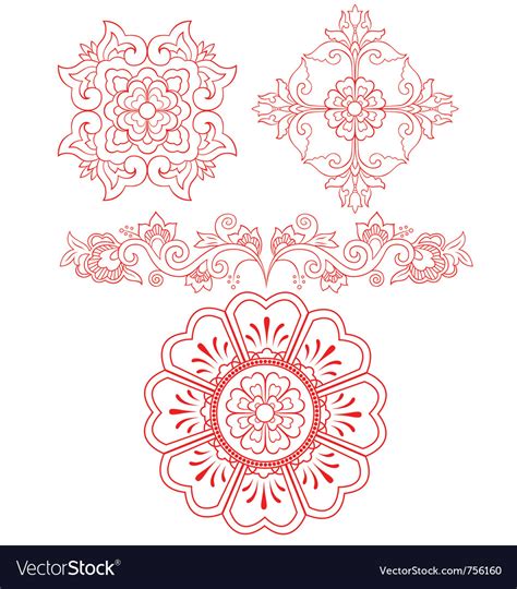 Floral Scroll Element Royalty Free Vector Image
