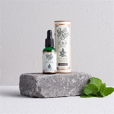 Cbd Oil Drops Peppermint 30ml Green Stem Cbd