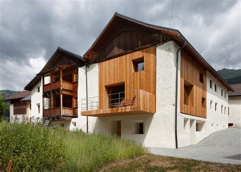 Baumhauer Adds Timber Living Spaces To Swiss Farmhouse
