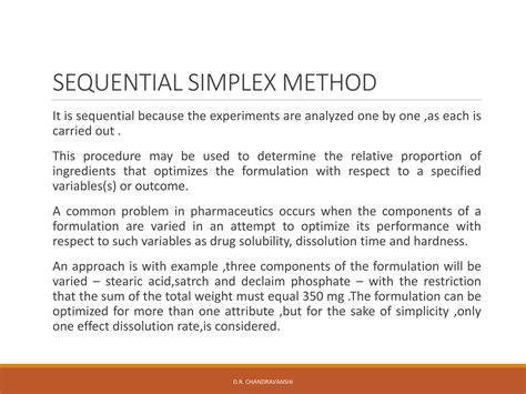 Optimization Techniques In Formulation Development Response Surface