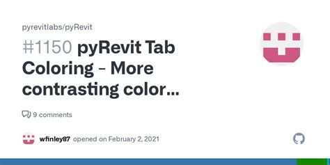 Pyrevit Tab Coloring More Contrasting Color Scheme · Issue 1150 · Pyrevitlabs Pyrevit · Github