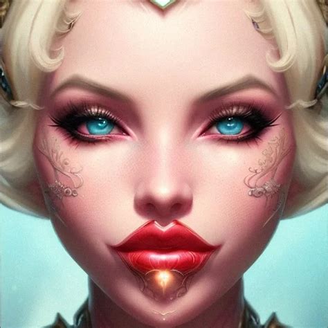 Bimbo Woman With Fake Lips Free Ai Art Generator