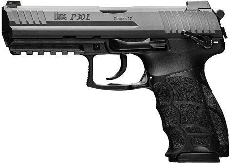 Handk P30l V3 9mm 4 45 17 1 Black Blued Steel Long Slide 2 Mags Night