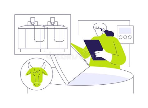 Milk Pasteurization Abstract Concept Vector Illustration Stock