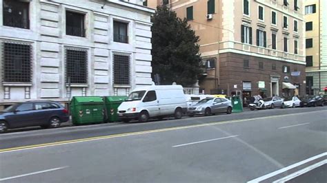 Amt Genova In Centro Con Un Van Hool Ag 330 Youtube