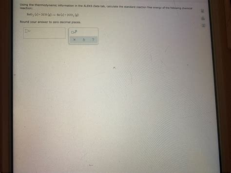 solved using the thermodynamic information in the aleks data