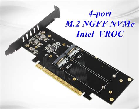 RAID контроллер на 4 SSD M.2 NGFF NVMe (M-key), PCI-e x16: цена 1580 ...