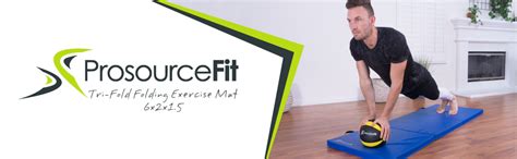 Prosourcefit Tri Fold Folding Thick Exercise Mat 6x2