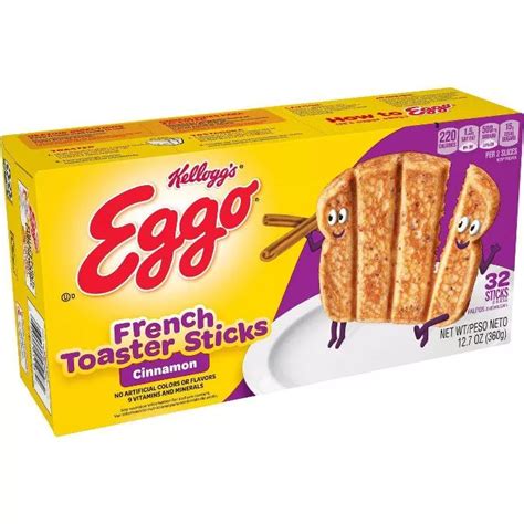Eggo Frozen French Toaster Sticks Cinnamon 12 7oz 32ct Frozen
