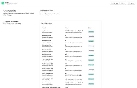 cms saleor app store