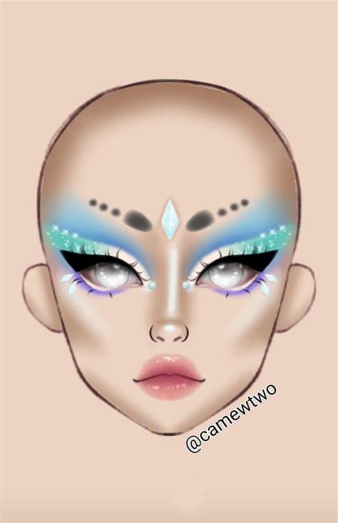 Blue Alien Makeup Ideas Coisas De Maquiagem Ideias De Maquiagem