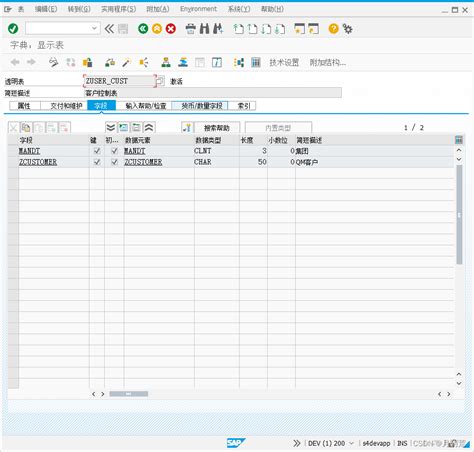 Sap 创建维护视图 Csdn博客