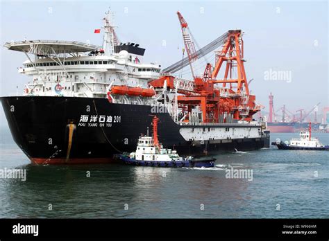 The Newly Built Deepwater Pipelaying Crane Vessel Hai Yang Shi You 201