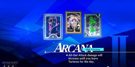 Persona 3 Reload Best Major Arcana Shuffle Time Cards