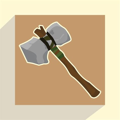Premium Vector Prehistoric Stone Ax Illustration