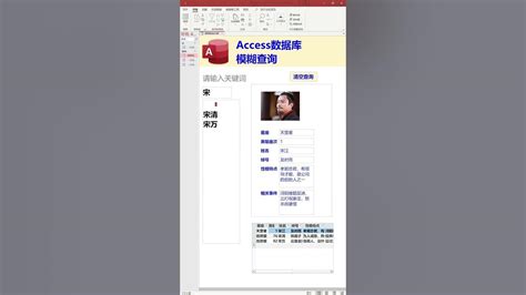 Access数据库 模糊查询功能演示 Youtube