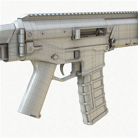 Rifle Acr Hp Modelo 3d 29 Max Fbx Obj Free3d