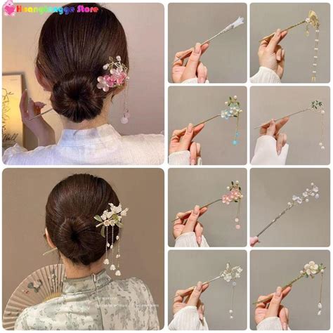 Klip Rambut Tahan Lama Jepit Rambut Cina Purba Gaya Istana Tiktok