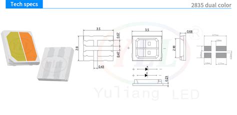 2835dual Color Smd Ledimagesparameterregulation Bookyuliang