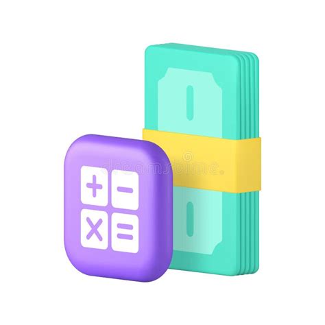 Cash Money Dollar Budget Accounting Financial Calculation 3d Icon