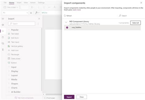 make a power apps component library to share and reuse components