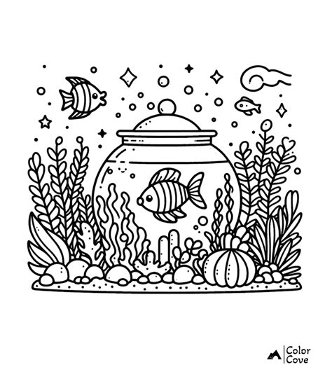 48 Free Aquarium Coloring Pages For Tropical Fun The Color Cove