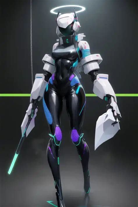 AI Art Robot Girl HassakuHentaiModel V By Umanuntius PixAI