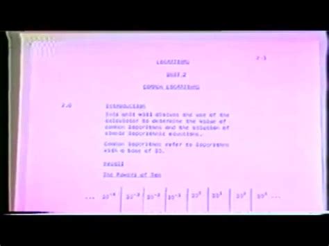 Unit2 Common Logarithms