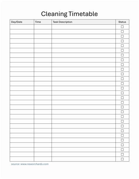 Free Cleaning Templates Pdf Word Excel