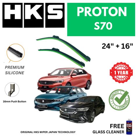 1 Year Warranty Proton S70 Original Hks Silicone Wiper Made In Japan