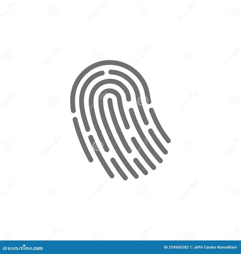Fingerprint Logo Vector Illustration Stock Vector Illustration Of Unique Safety 254560382