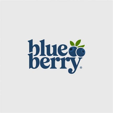 Blueberry Logo Design Fruits Word Fruit Brand Logo Bb Logos